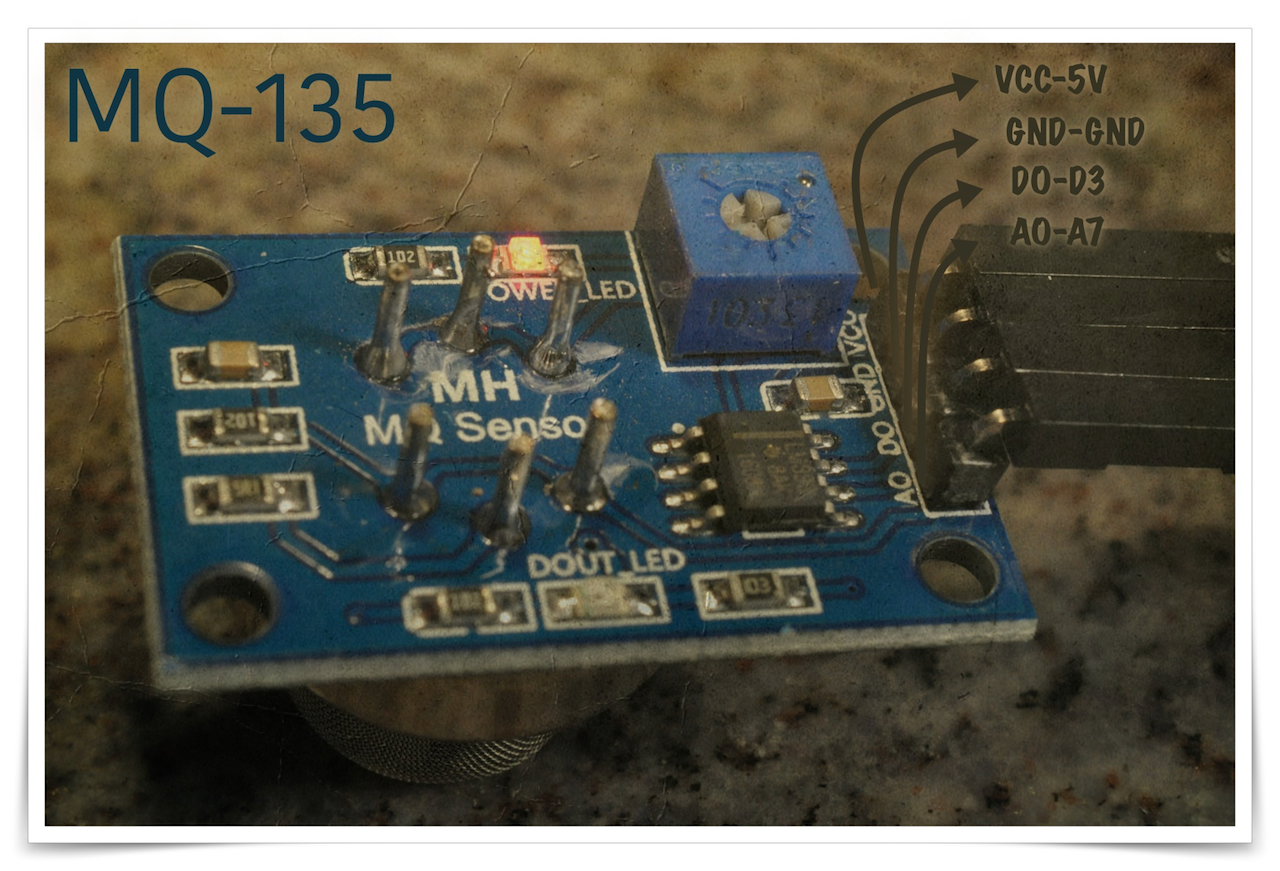 Czujnik smogu MQ-135 - Arduino dla strasznych lamerów Czujnik smogu MQ-135 - Arduino dla strasznych lamerów