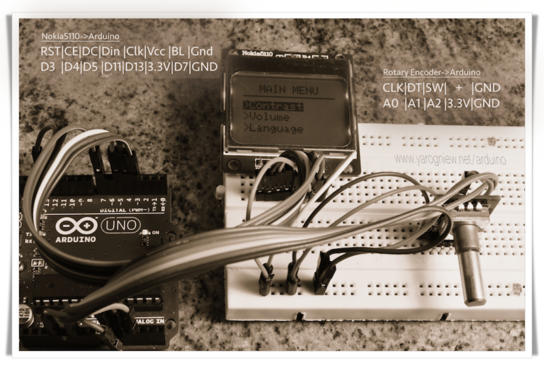 Rotary Encoder w akcji, czyli menu na Nokii 5110 LCD - Arduino dla ...